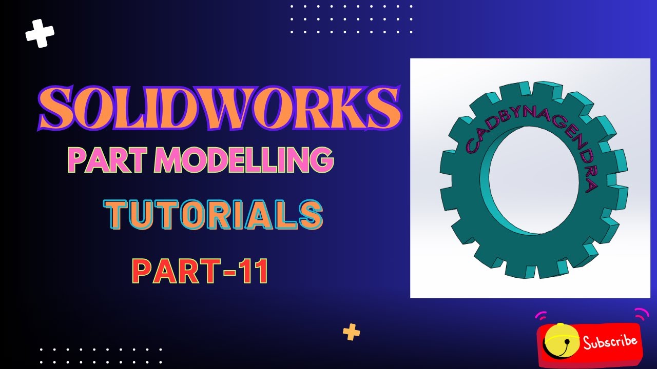 SOLIDWORKS Part Modelling Tutorials Part-11 | Part Design Exercise ...
