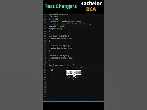 Text Animation using HTML CSS - YouTube