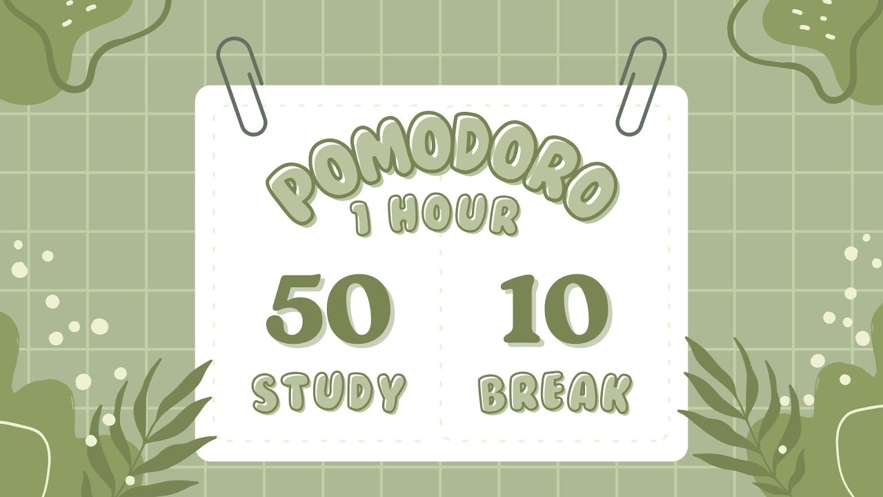 🌱 50/10 Cute Pomodoro Timer ⏳ | Study With Me | Aesthetic Focus Timer 📖 ...
