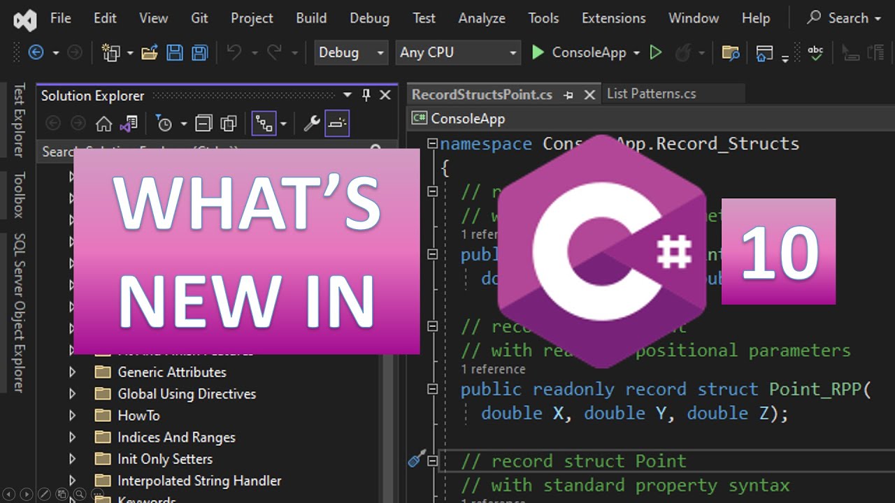 What's new in C# 10 - YouTube