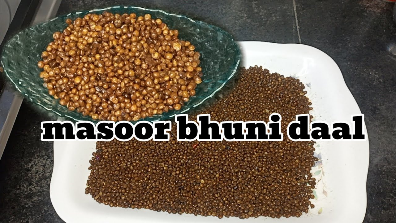 masoor ki bhuni daal bnae healthy snack ghr pr by @artificetube - YouTube