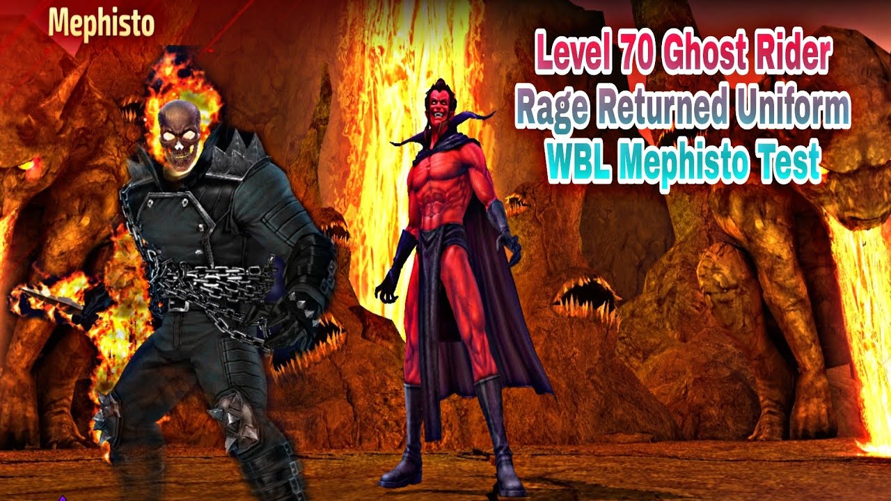 Level 70 Ghost Rider Rage Returned Uniform WBL Mephisto Test - Marvel ...