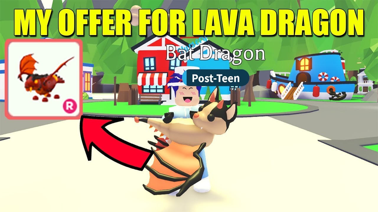 My Offer for NEW LAVA DRAGON in Adopt Me! - YouTube