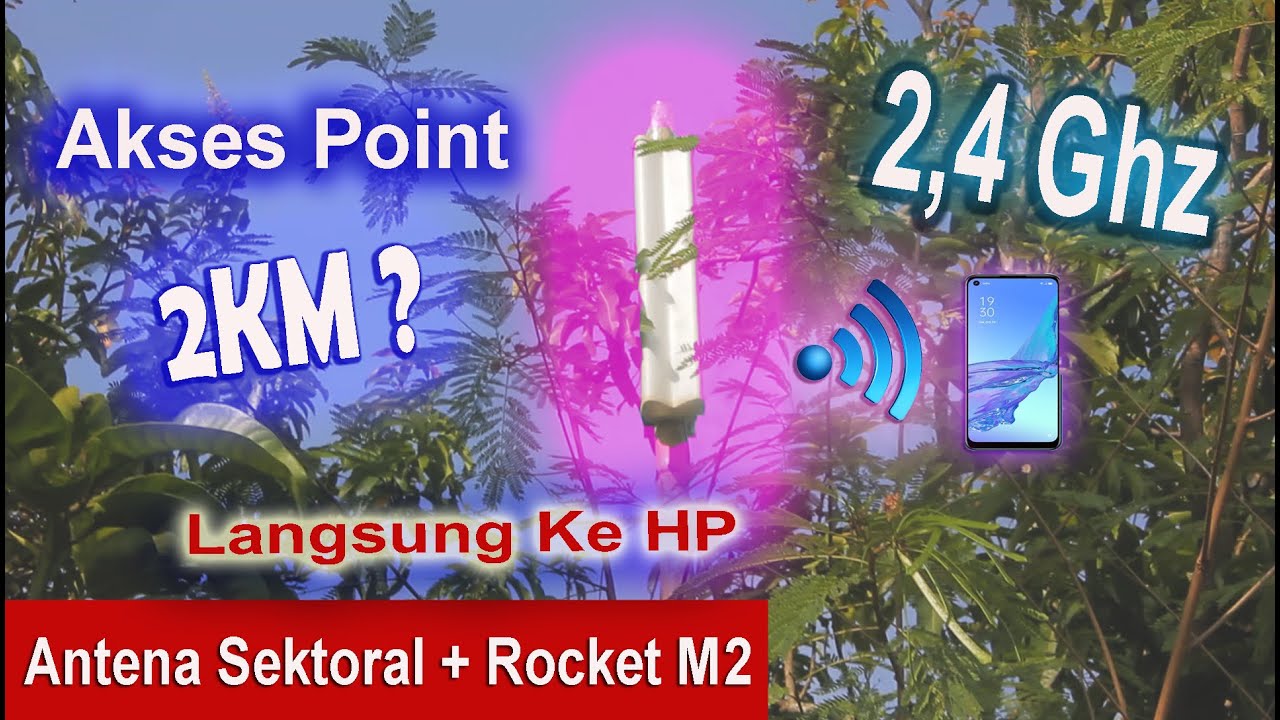 🔴Sangat Gurih Jangkauan Acces Point ubiquity rocket m2 dengan antena ...