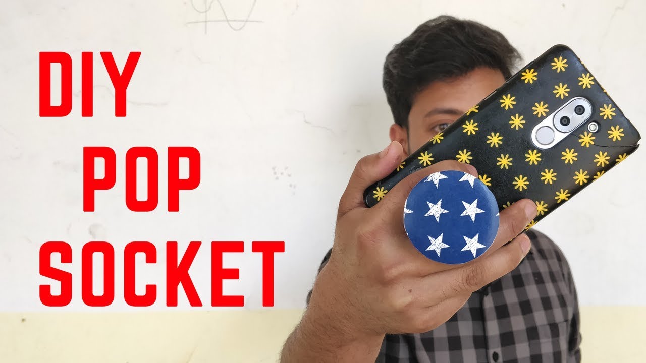 DIY Pop Socket For Your Phone | YellowCrafts | SHASHI GUPTA - YouTube