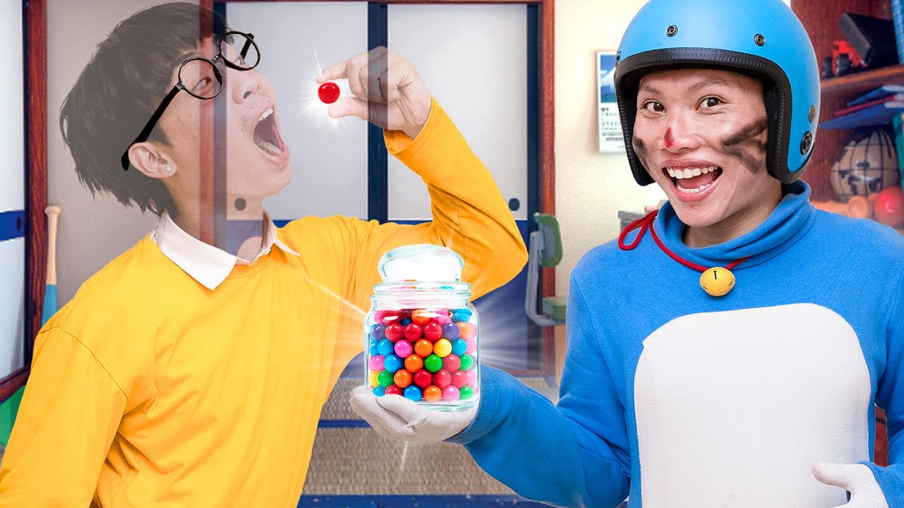 Doraemon Real Life #10 : Invisibility Candy (ドラえもん ) - YouTube