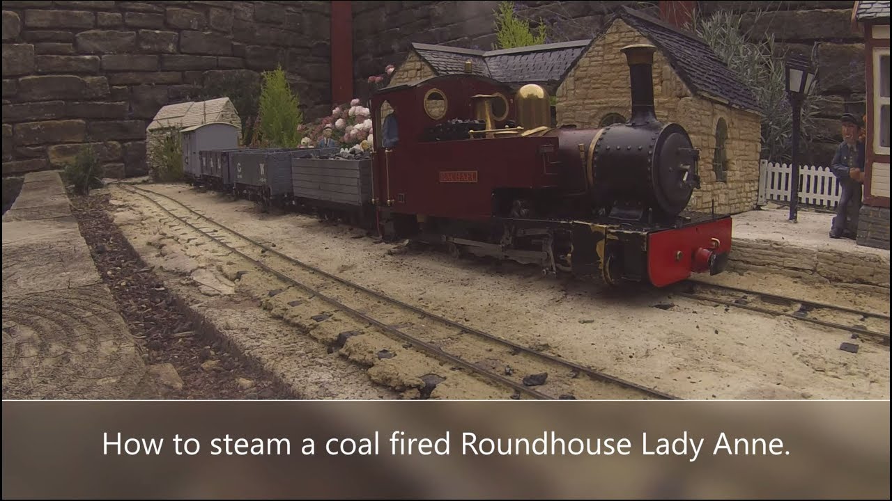 How to fire a coal fired engine- Roundhouse Lady Anne - YouTube