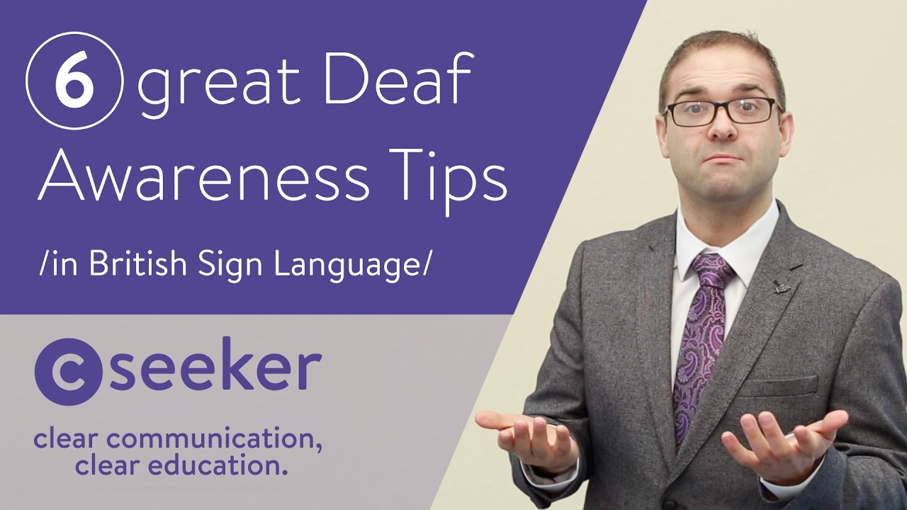 Deaf Awareness Tips - YouTube