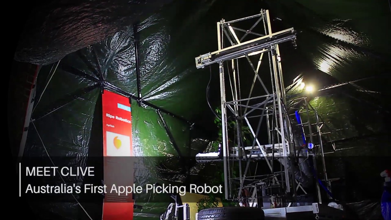 Meet Clive - Australia's First Commercial Apple Picking Robot - YouTube