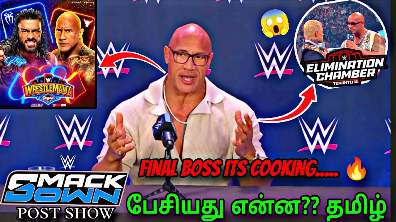 WWE Today Smackdown Post Showல Final Boss Rock பேசியது என்ன ...
