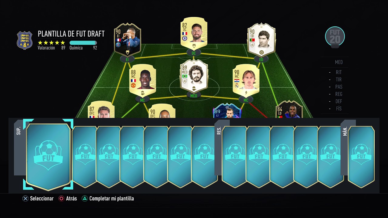 FUT DRAFT EN FIFA 20.-wile - YouTube