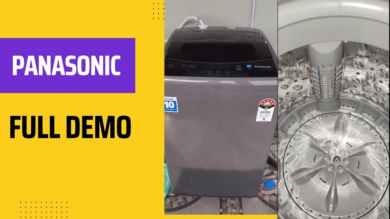 Panasonic washing machine demo// In Bengali//One touch//NA-F60LF1HRB ...