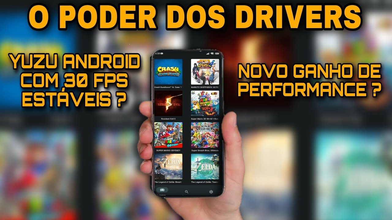 YUZU ANDROID COM GANHOS DE PERFORMANCE MILAGROSO ? NOVO DRIVER TURNIP ...