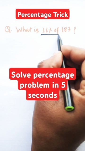 Quick Math Trick to Solve Percentages #logifunda - YouTube