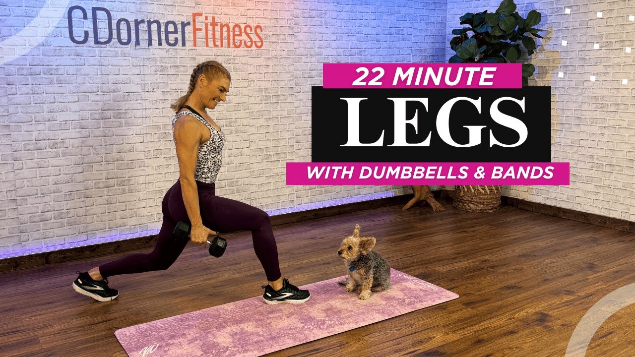 22 MIN - LEGS TO THE MAX 💪🔥 Dumbbells & Resistance Bands - YouTube