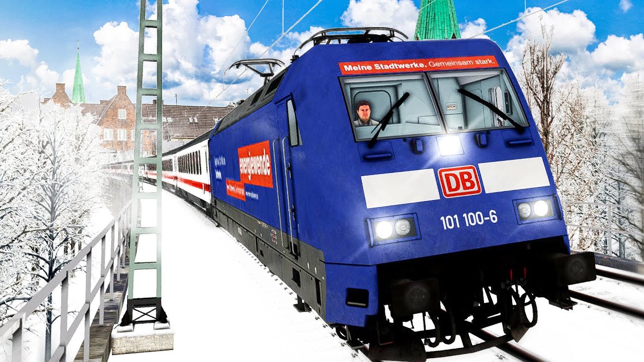 Train Simulator: Intercity-Weihnachtsfahrt im Schnee | Zug Simulator ...