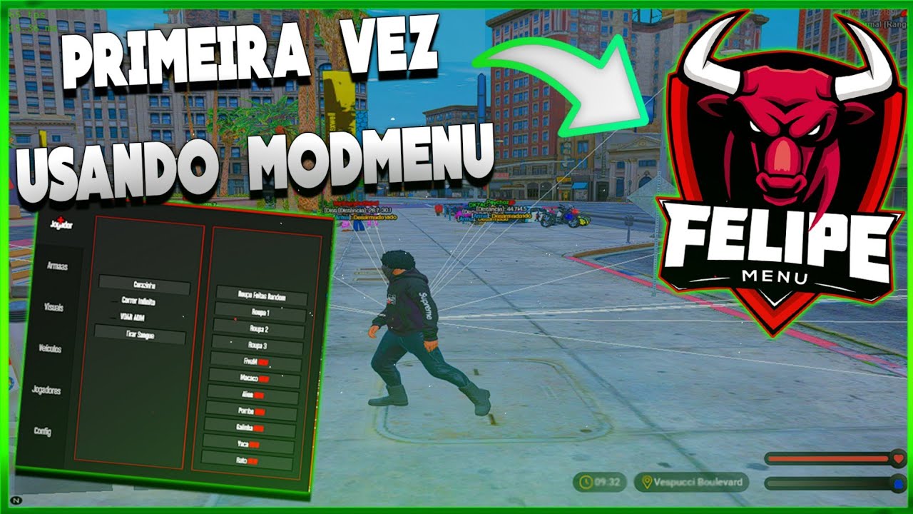 UTILIZANDO MODMENU PELA PRIMEIRA VEZ NO GTA V RP - YouTube