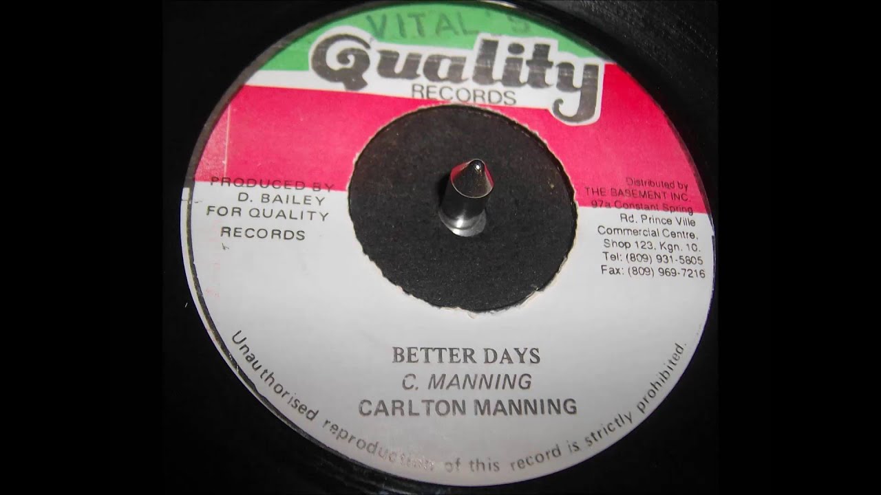 Carlton Manning - Better Days - YouTube