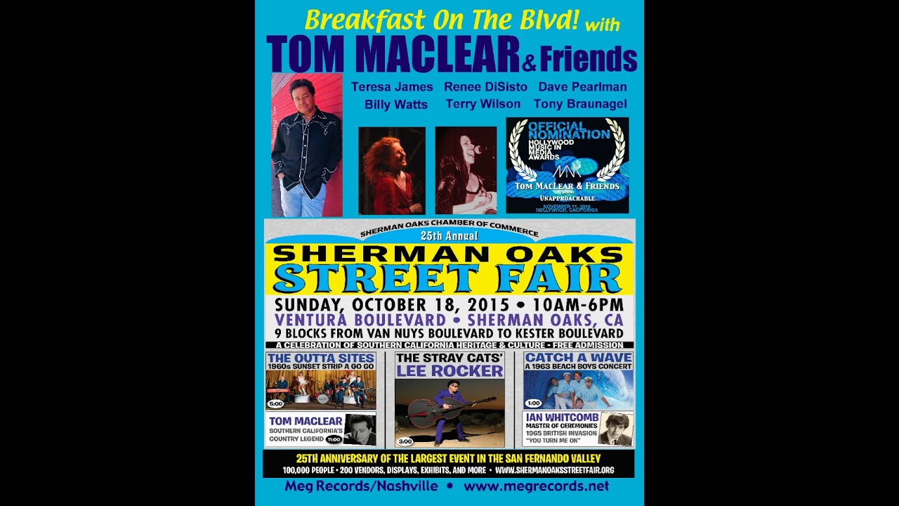TOM MACLEAR IN CONCERT SHERMAN OAKS STREET FAIR OCTOBER 18th 2015 - YouTube
