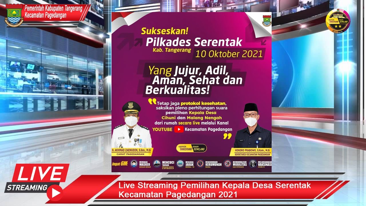 Live Streaming Pemungutan Suara Pilkades Desa Cihuni dan Malangnengah ...