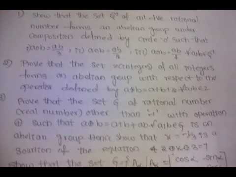 Maths degree 3rd sem important questions - YouTube