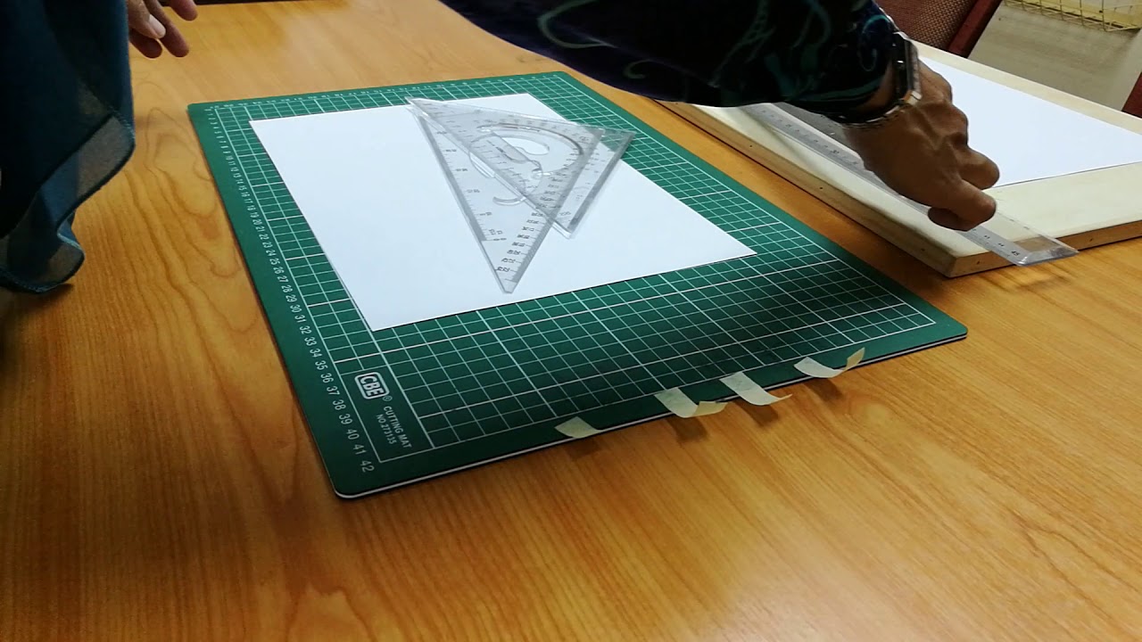 SRTI1083 TECHNICAL DRAWING (DRAWING BOARD & A4 PAPER) - YouTube