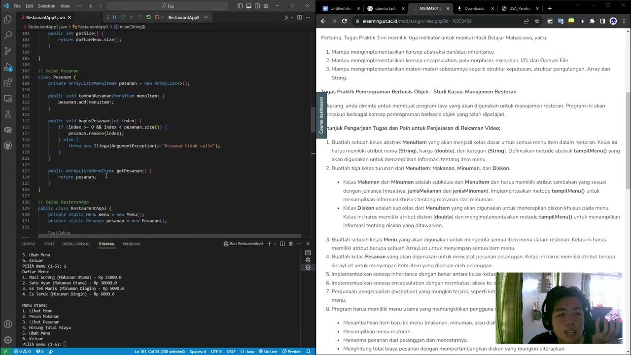 Tugas 3 Pemrograman Berbasis Desktop - YouTube