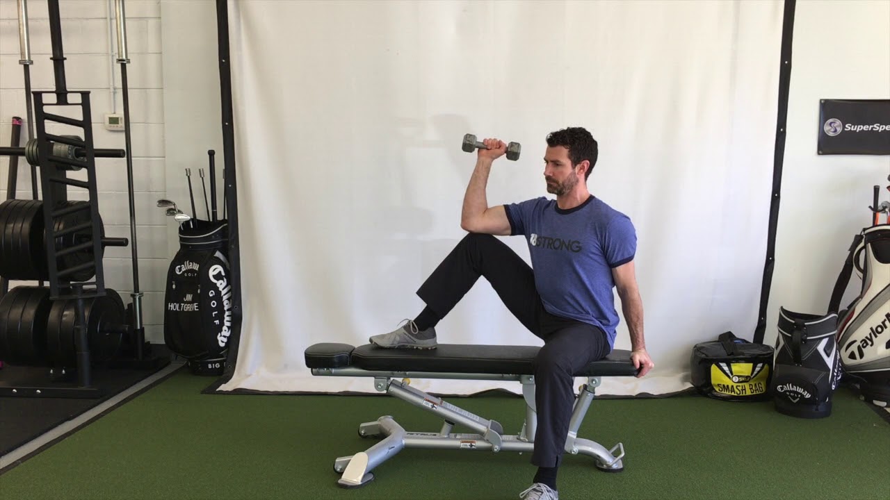 Seated Shoulder External Rotation "Costanzas" - YouTube