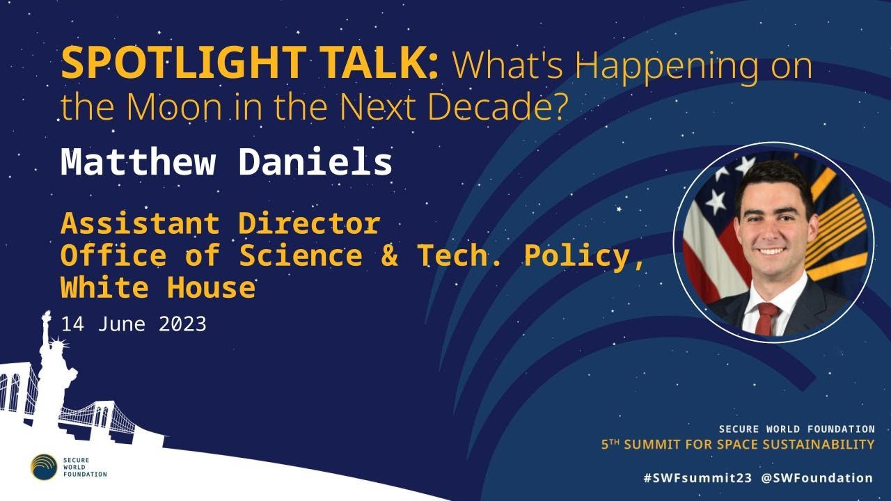 SPOTLIGHT Talk: Matthew Daniels - What's Happening on the Moon in the Next Decade - YouTube