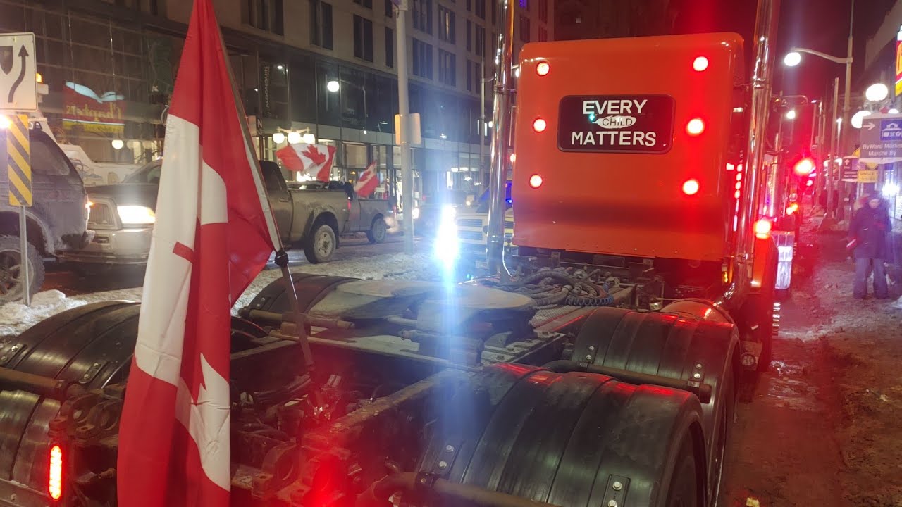 Freedom Truckers Convoy 2022 Live Jan 31 In Ottawa - YouTube