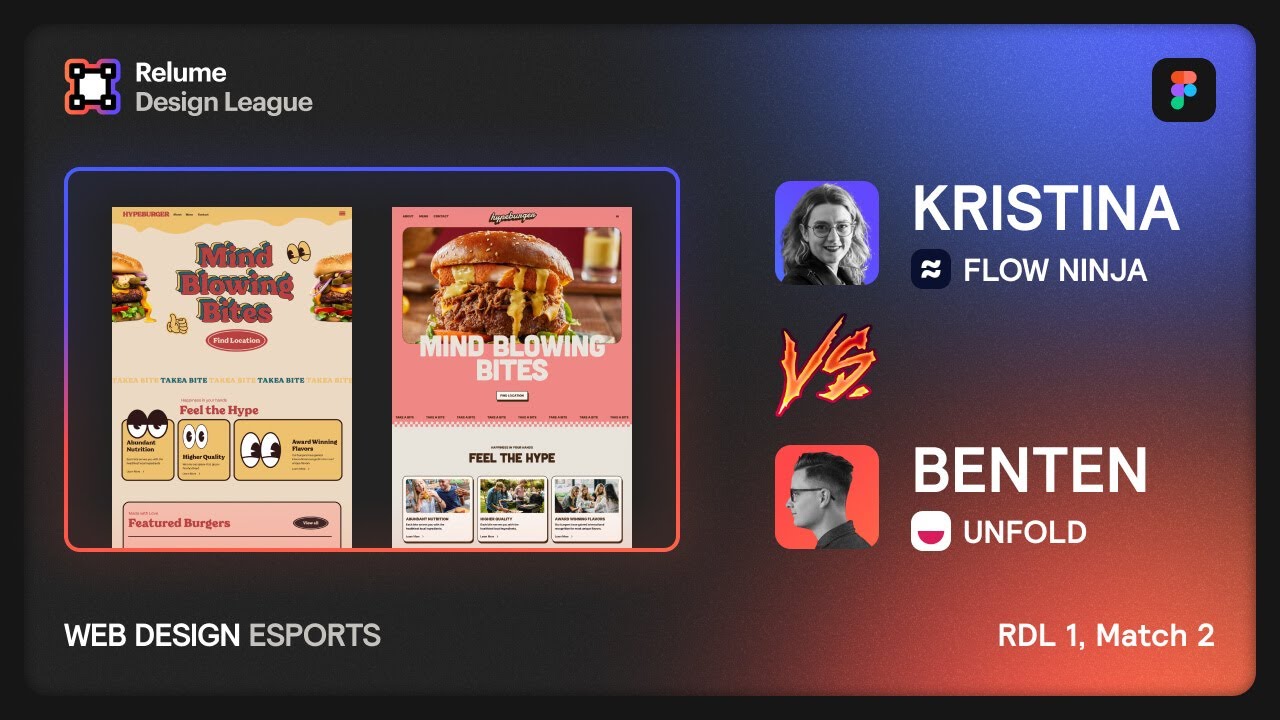 RDL 1 - Match 2: Unfold vs Flow Ninja | Web Design Esports on Figma - YouTube