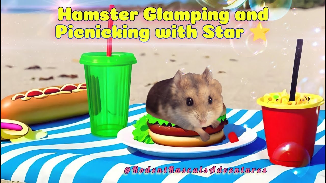 Hamster Glamping and Picnicking with Star #hamsters - YouTube