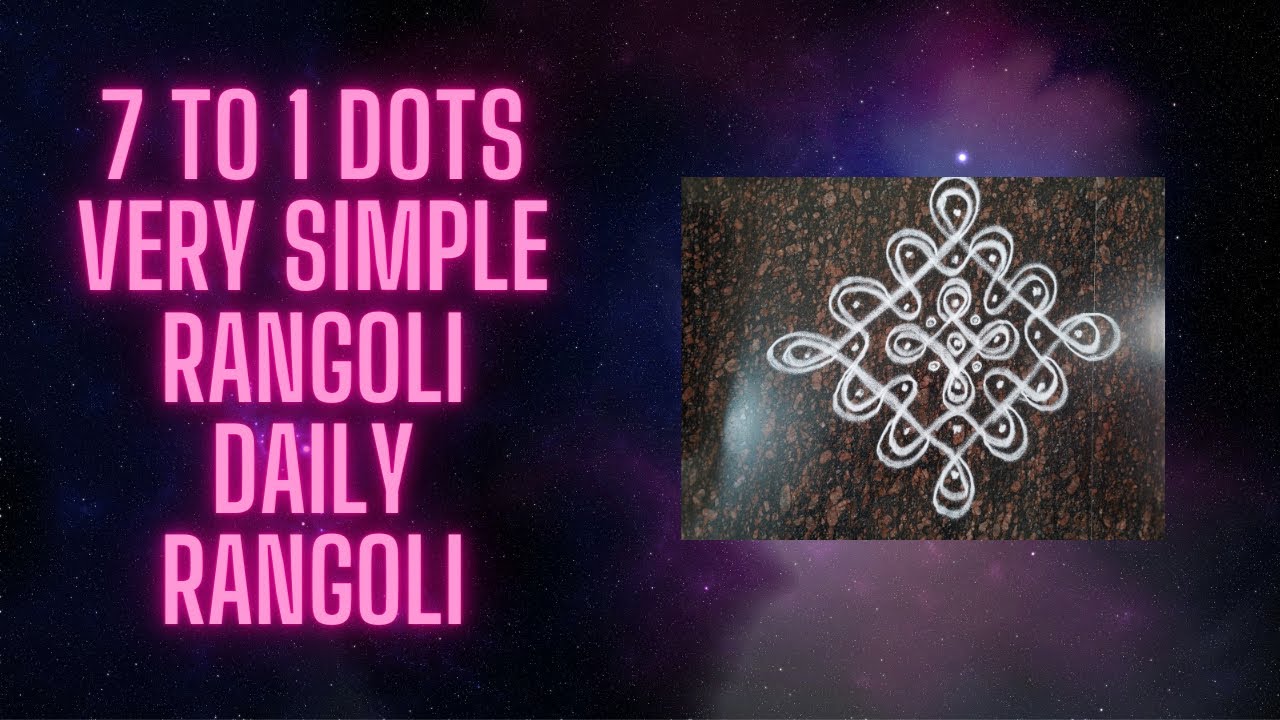 simple Rangoli By Mamatha very simple Kolam, Easy Moggulu Daily Rangoli ...