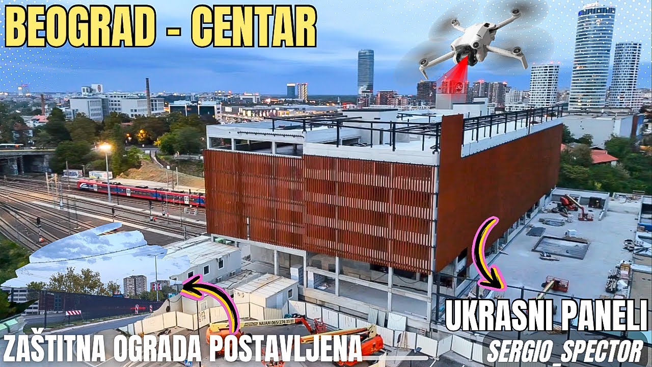 Postavljeni UKRASNI PANELI na GARAŽI, Železnička stanica Beograd ...