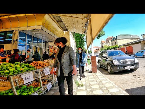 Bakı, Azərbaycan - Piyada turu (May 2021) Nazim İsmayılov küçəsi  《4k Ultra HD》 Walking tour
