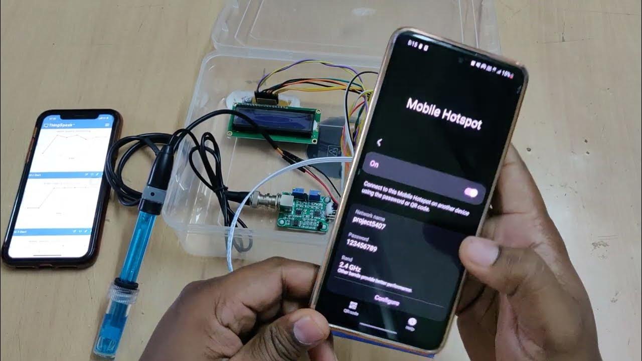 Iot water quality monitoring pH Turbidity Temperature - DS18B20 ...