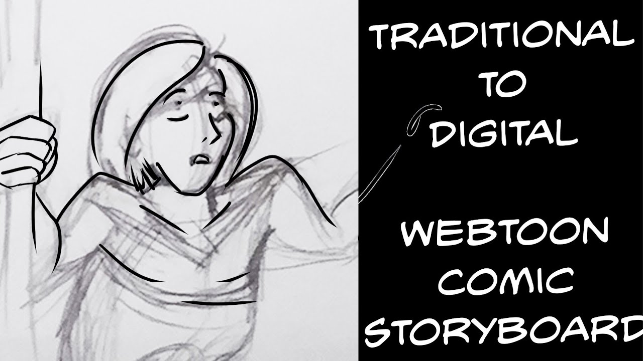 Using Traditional for Digital (Art) - Webtoon Storyboard - YouTube