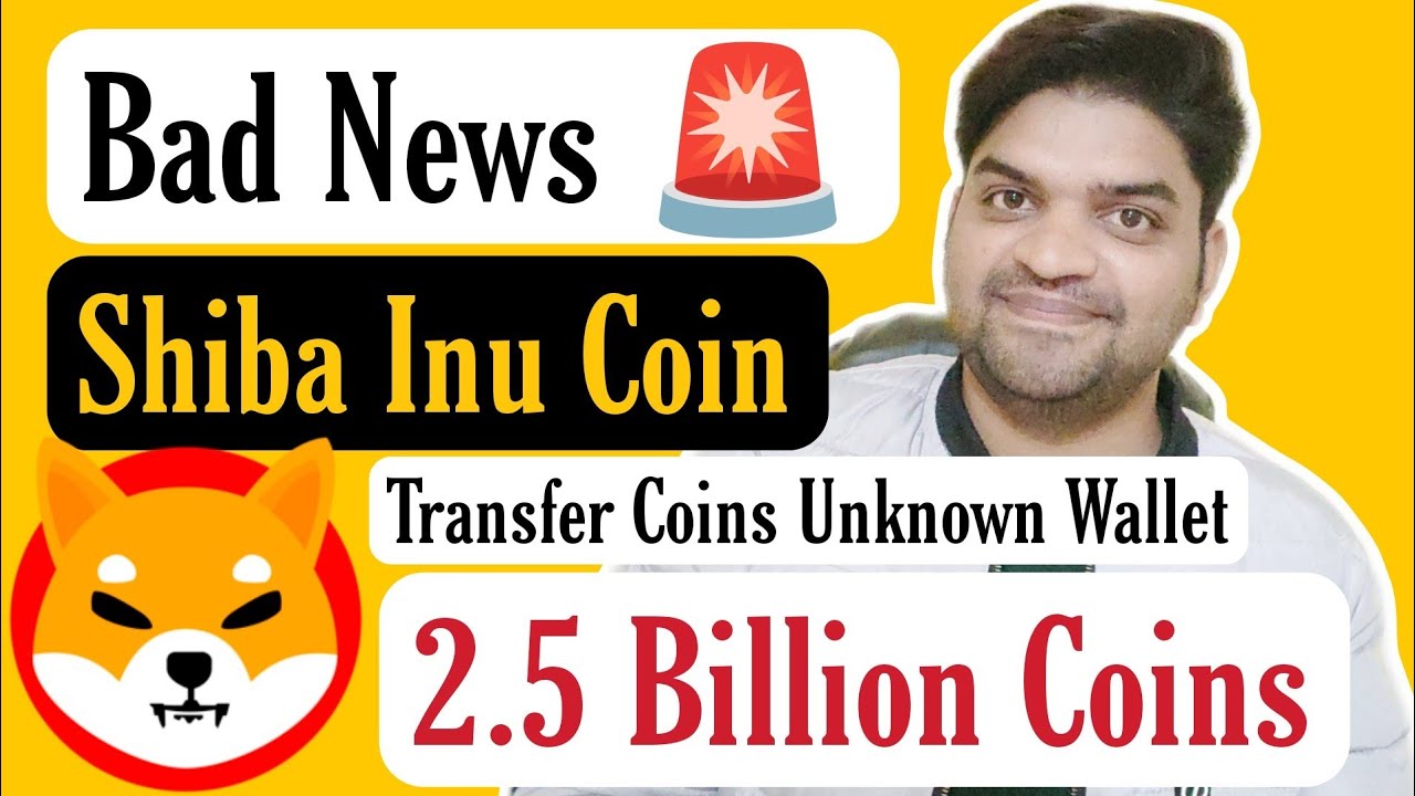 Bad News 🚨 | 2.5 Billion Shiba Inu Coin Transfer To Unknown Wallet | Shiba Inu Coin - YouTube