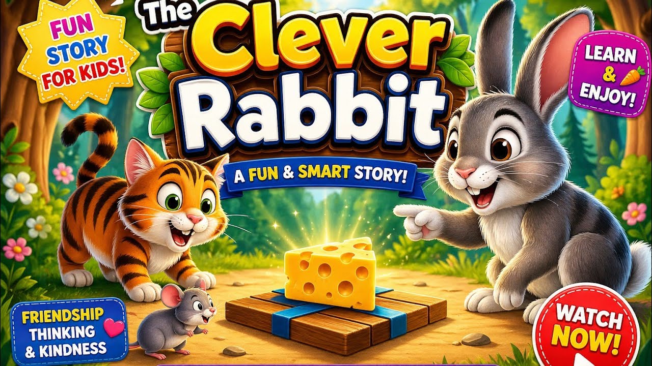 The Clever Rabbit | A Smart Trap Story for Kids | Moral Story for Kids ...