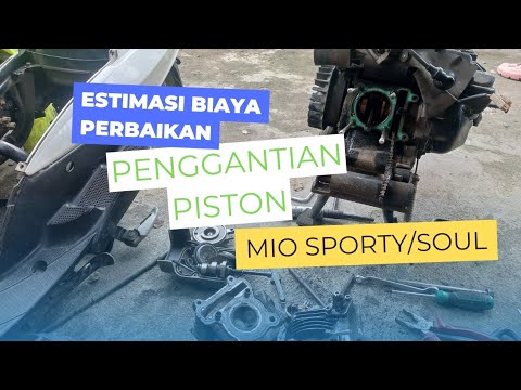 estimasi biaya turun mesin mio karbu ngebul tekor oli - YouTube