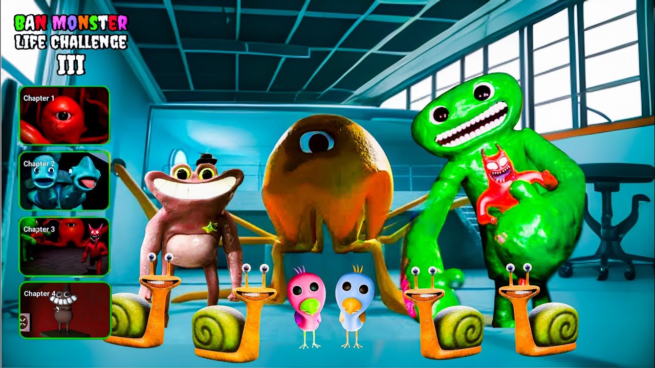 Garten Of Banban 3 Release - Ban Monster Life Challenge 3 (Chapter 1, 2 ...