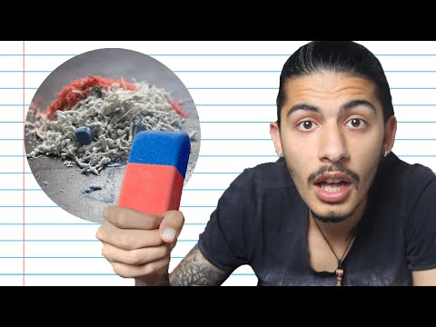 I Used An Eraser Until It Disappears In One Sitting - YouTube