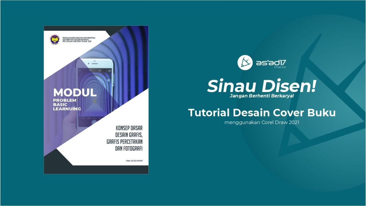 Sinau Disen! Tutorial Membuat Cover Buku menggunakan Corel Draw - YouTube