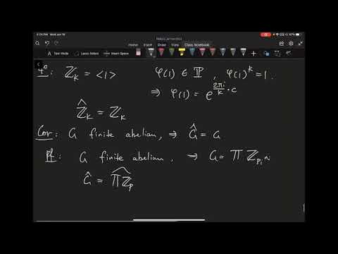 Abstract Harmonic Analysis - Lecture 7 part 6 - YouTube