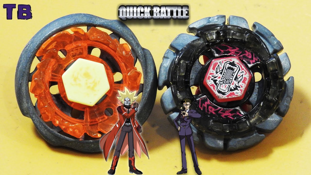 BURN FIREBLAZE 135MS vs. DARK WOLF DF145FS - Beyblade Metal Fusion ...