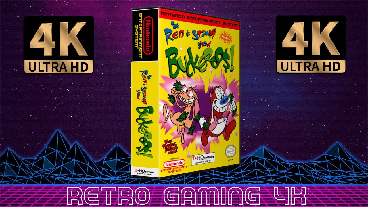 The Ren & Stimpy Show: Buckeroos! (1993) Nintendo NES retro video game ...