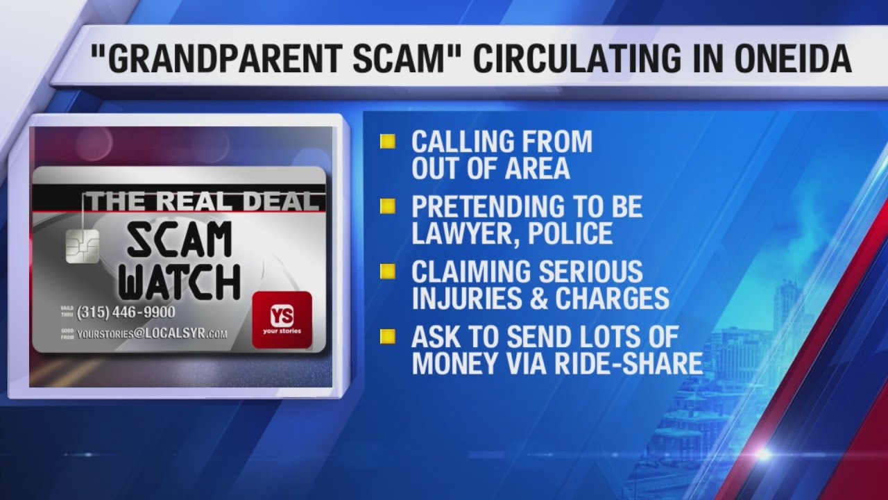 Grandparent Scam circulating in Oneida - YouTube