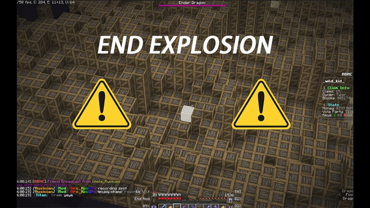 Blowing up the End on Alan Becker's Minecraft Server! (Part 1) - YouTube