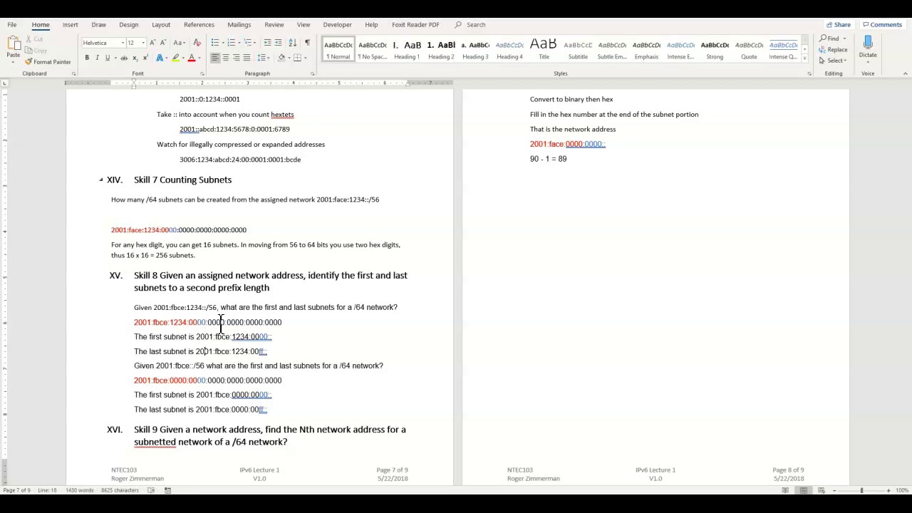 IPv6 Skill 8 Identify first and last network in IP subnets - YouTube