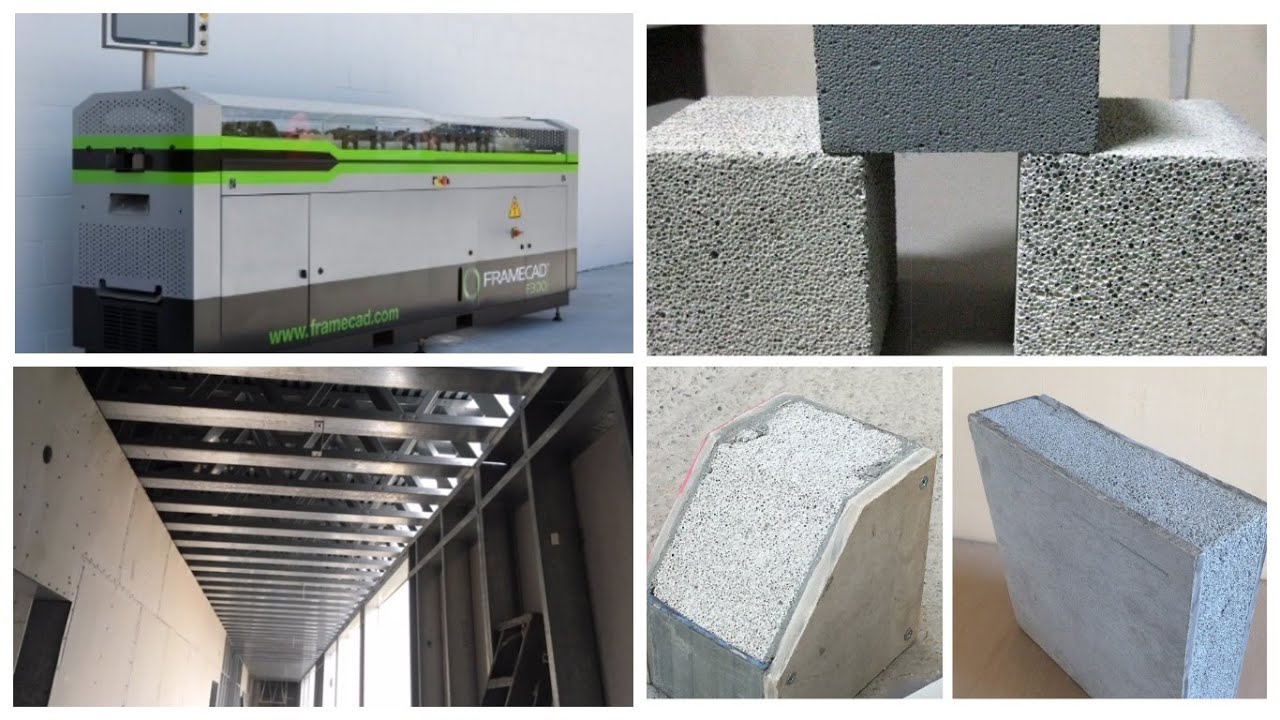 Lightweight aerated concrete infill blocks wall panels floor screed and ...
